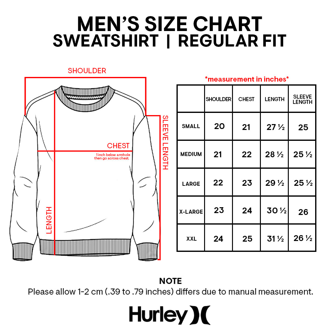 Size Chart – Hurley Philippines